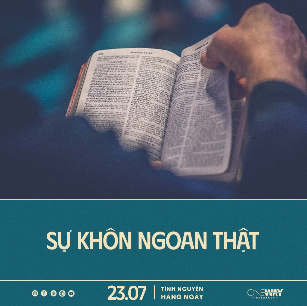 Tĩnh Nguyện Hằng Ngày 23/07: Sự Khôn Ngoan Thật